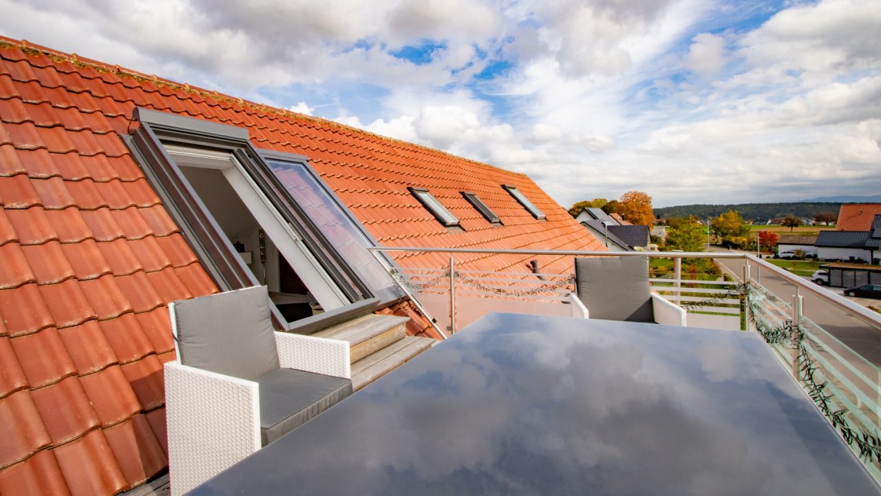 Galerie Dachgaube mit Terrasse