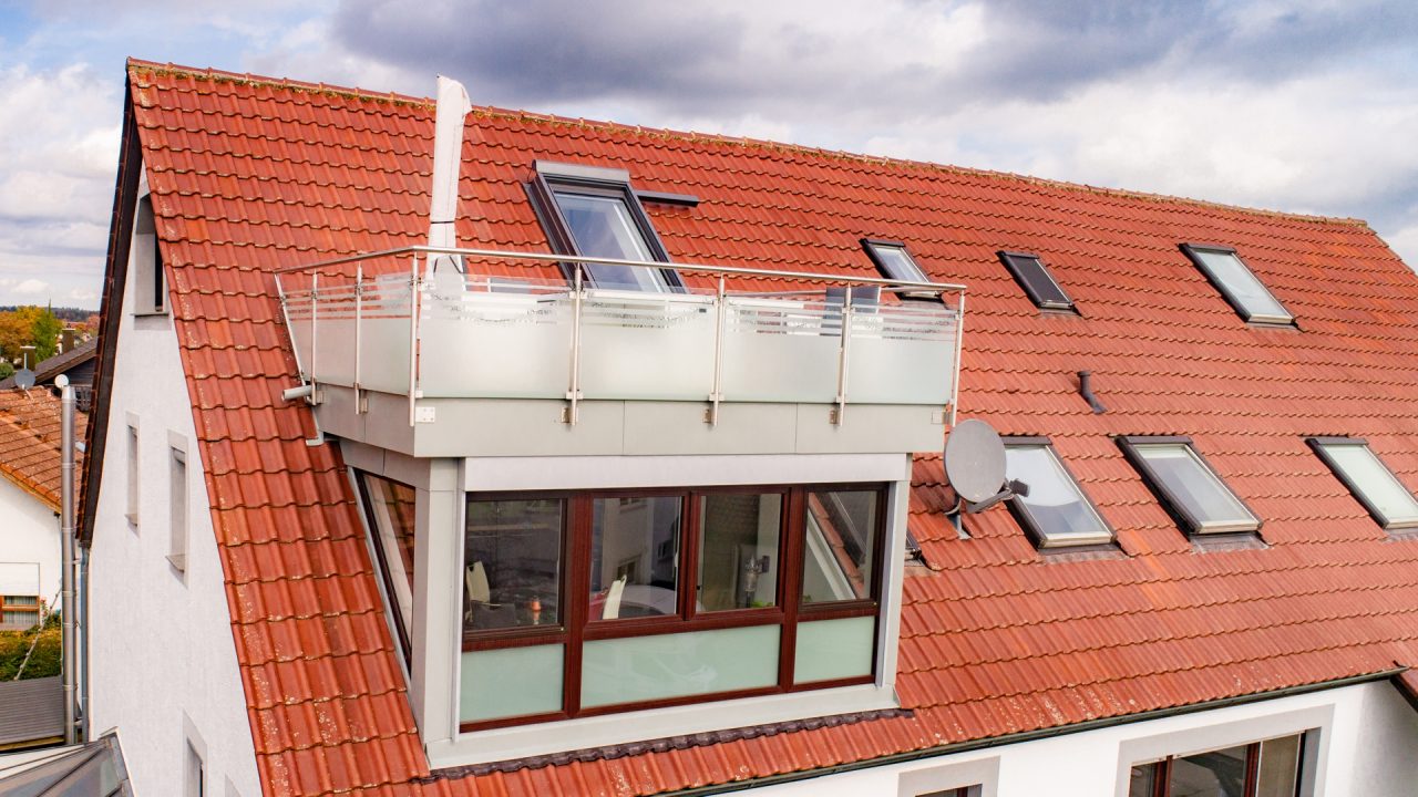 Galerie Dachgaube mit Terrasse